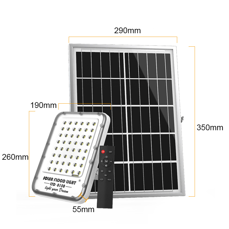 Solar Flood Light LED Outdoor Lighting 100W 200W 300W with Remote ...